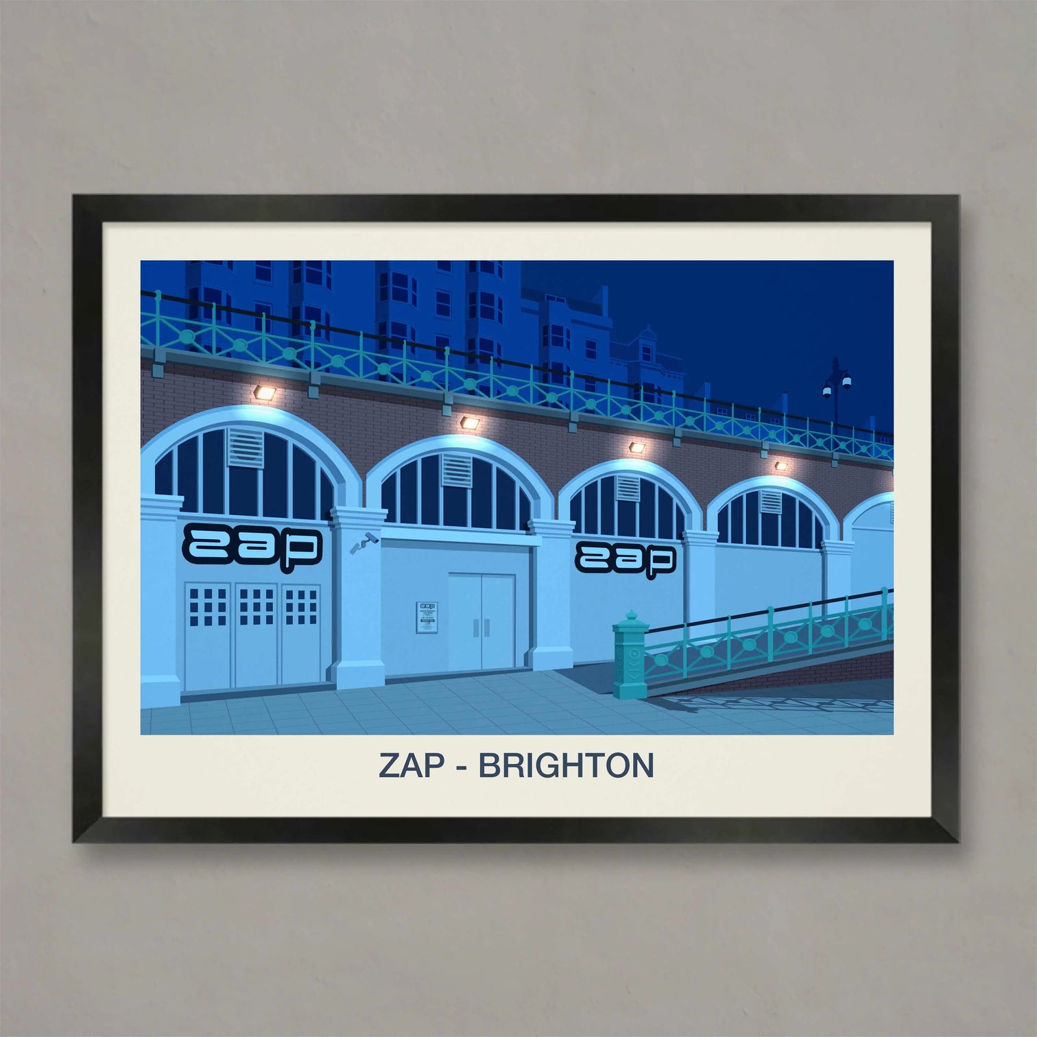 ZAP NIGHTCLUB POSTER – Ski Poster & Art Prints - Shop Online | Steve ...