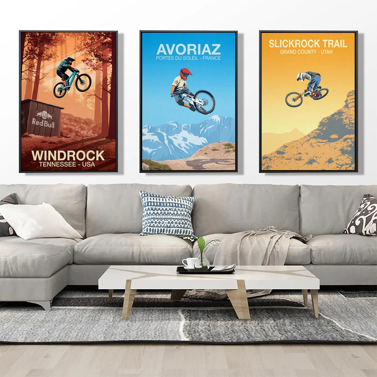 Set of 3 Mountain Bike prints, Choose any 3 from the Mountain Bike pos ...