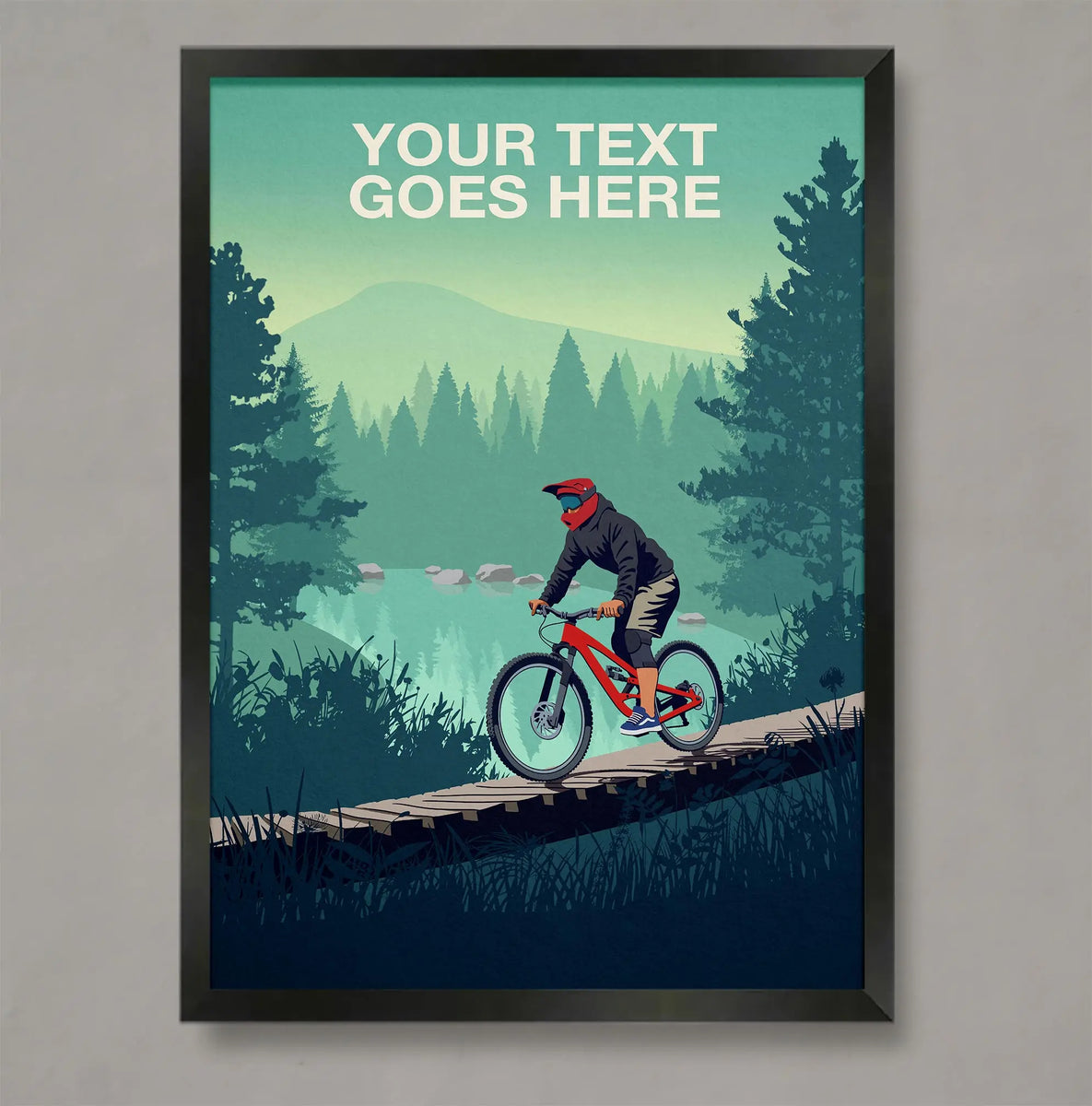 Personalised MTB Trail Print – Ski Poster & Art Prints - Shop Online ...