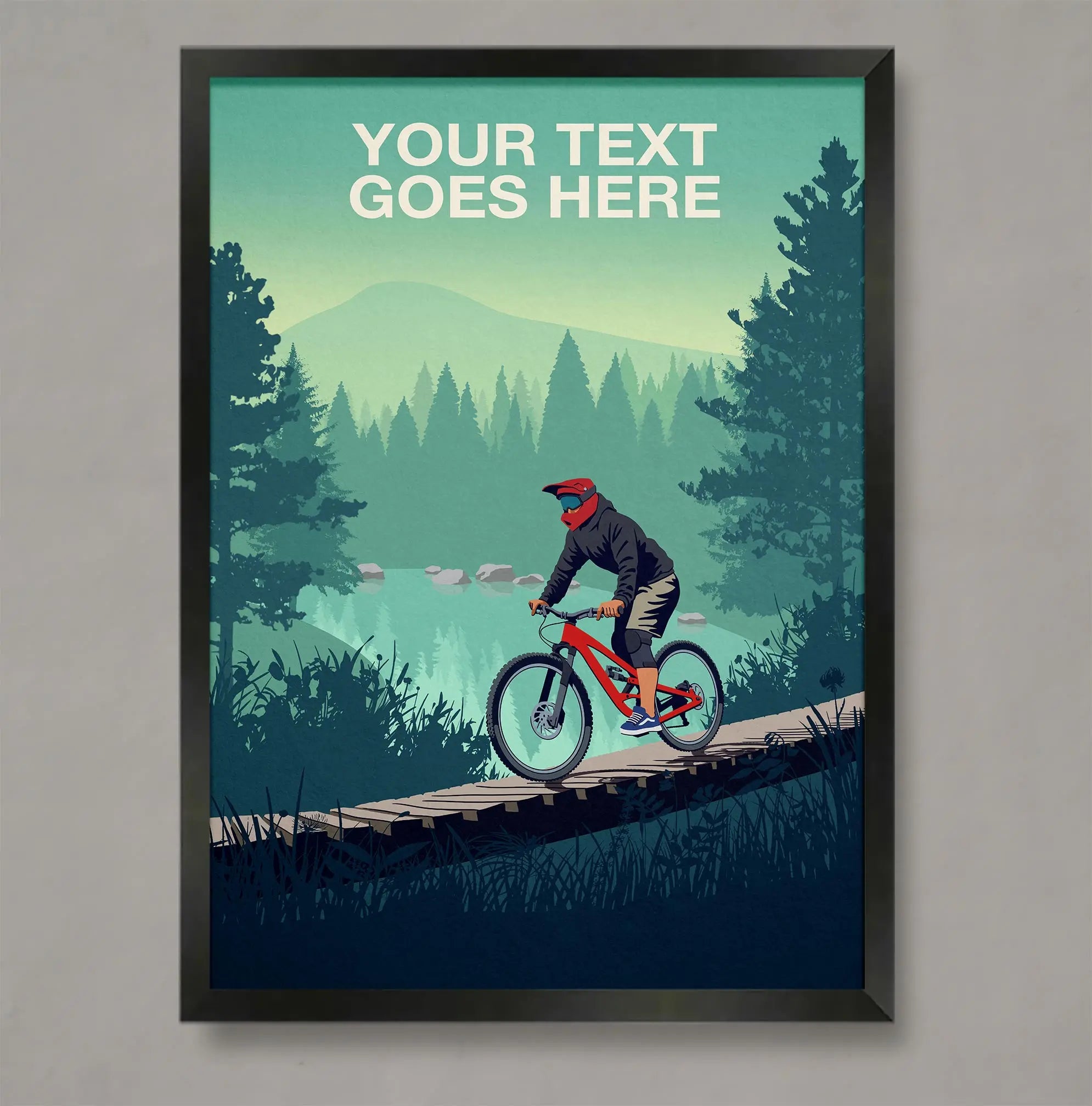 Personalised MTB Trail Print – Ski Poster & Art Prints - Shop Online ...